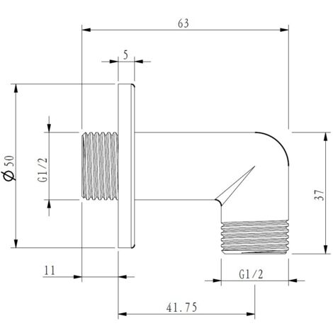 Idro-bric angolo con rosone per saliscendi finitura f0208 cr