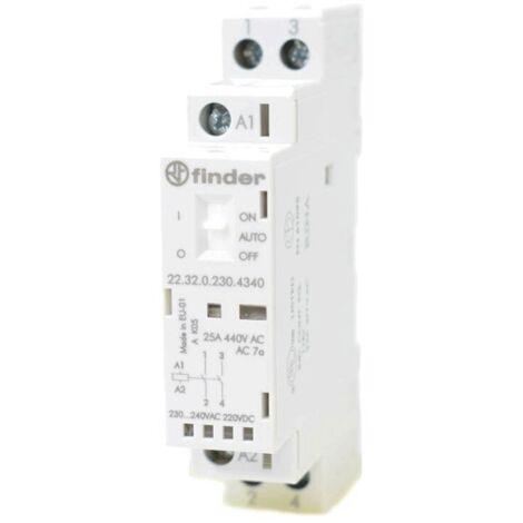 Finder contattore modulare 25a 230v 223202304340