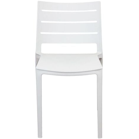 CABOT - set 4 sedie in polipropilene impilabile