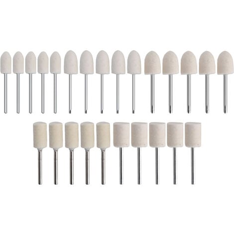 Jeffergarden 25 pièces feutre roue de polissage laine polissage mèches ...