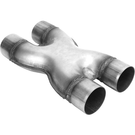 Jeffergarden chappement XPipe Double Entrée Sortie 2.5in Universel Acier Inoxydable Crossover ...