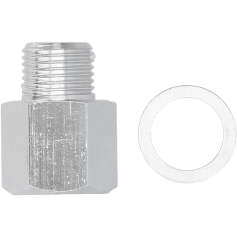 Jeffergarden Adaptateur de capteur de pression d'huile M16 1.5 à 1/4 NPT en alliage d'aluminium ...
