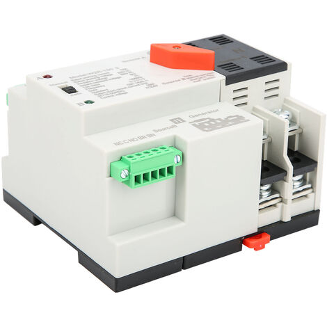 Jeffergarden Commutateur de transfert automatique à double alimentation W2R-100 Commutateur de ...