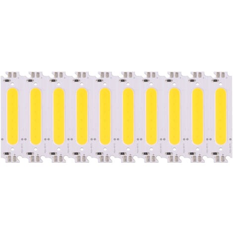Jeffergarden Source de lumière à puce COB DC 12V 2W, 10 pièces, convient aux luminaires LED à ...