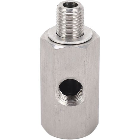 Jeffergarden Capteur de pression d'huile M10x1.0, adaptateur en T vers M10, jauge de ligne d ...