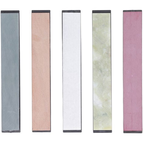 Jeffergarden Pierre à aiguiser,Ensemble de pierres à aiguiser professionnelles, 5 pièces ...