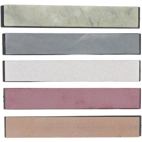 Jeffergarden Pierre à aiguiser,Pierre à aiguiser les couteaux, 5 pièces, aiguisoir de couteaux ...