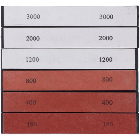 Jeffergarden Pierre à aiguiser,Pierre à aiguiser les couteaux, grain 180 400 800 1200 2000 3000 ...