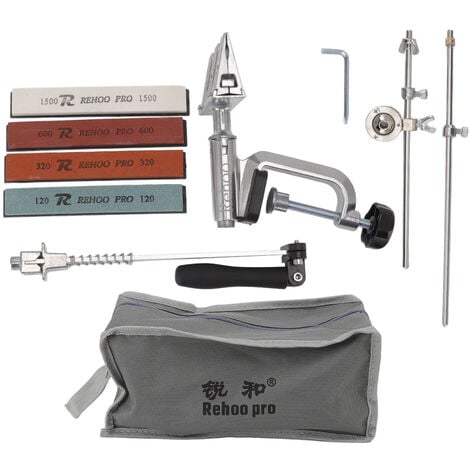 Jeffergarden Ensemble d'affteuse de couteaux à Angle fixe, affteuse de tige de traction à bille ...