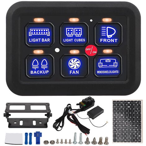 Jeffergarden Panneau de commutation LED Panneau de commande tactile LED à intensité variable ...