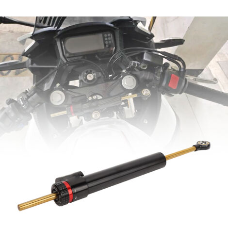 Stabilisateur de direction de moto réglable anti-guidonnage noir ...