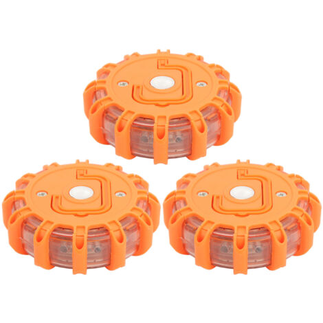 Jeffergarden Lot de 3 feux de signalisation routière LED, 9 modes d ...