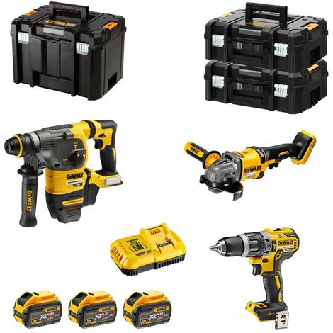 Dewalt Kit FVK381X3-QW 54V/18V DCH333 + DCD796 + DCG414 + 3x9.0Ah ...
