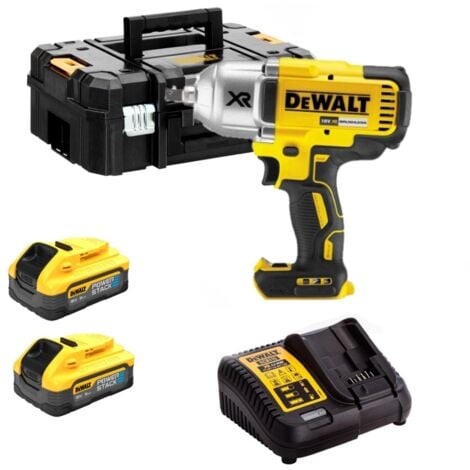 Dewalt DCF899H2-QW Boulonneuse à chocs 18V - 2 x 5,0Ah PowerStack + chargeur en Coffret TSTAK