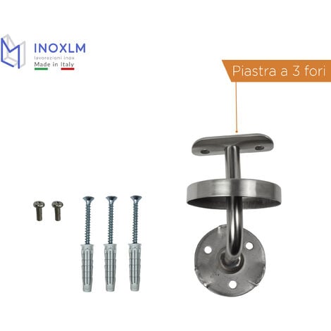 INOXLM Corrimano diam. 42,4 mm in acciaio inox AISI 304 con finitura"satinata" Corrimano in ...