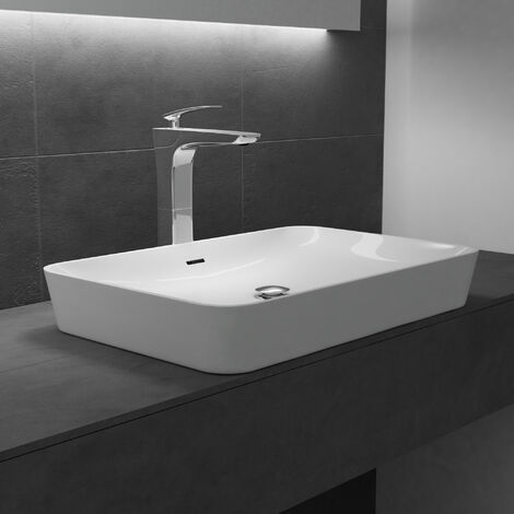 Bathroom Cloakroom 600mm x 400mm Stone Resin Bathroom Basin ...