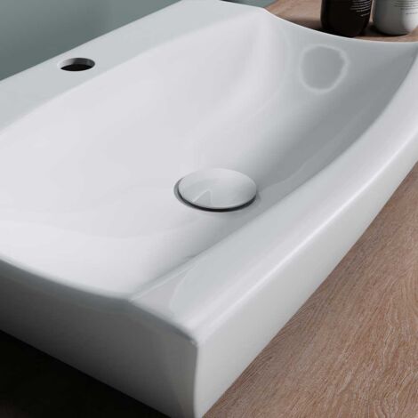 Durovin Bathrooms Shallow Countertop Wall Hung Sink With No Overflow ...