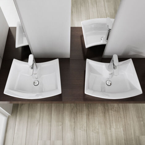 Durovin Bathrooms Curved Rectangular Countertop Sink Vessel - Single ...