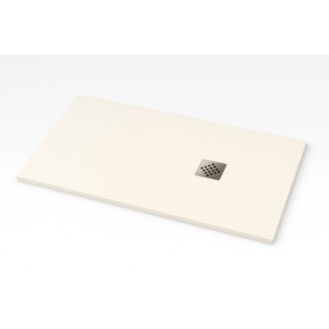 Plato de ducha ardesia extraplano color Blanco roto RAL 9001 75x100cm ...
