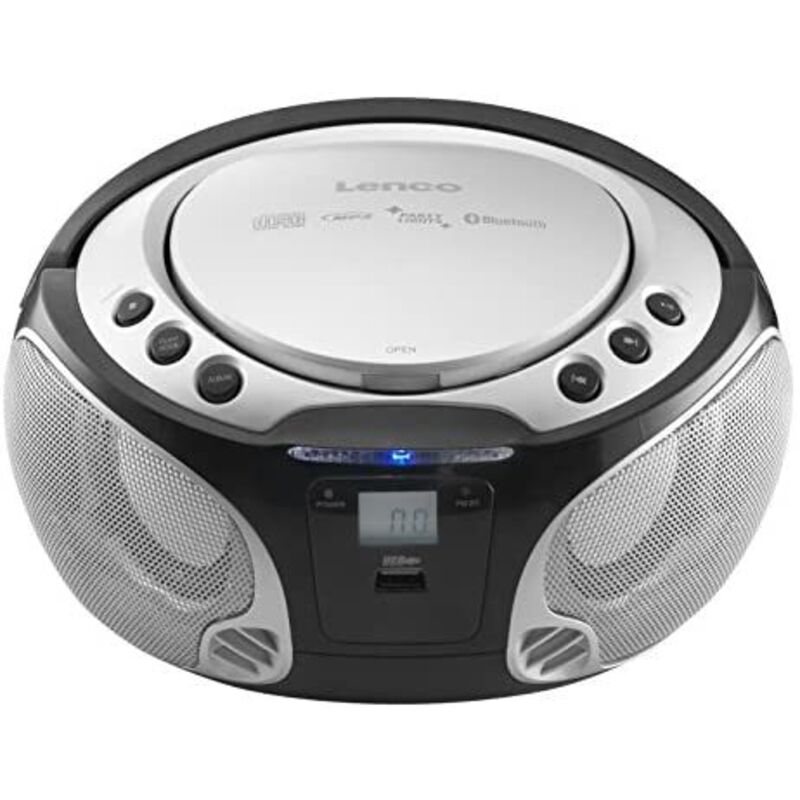 Radio/lecteur CD portable Lenco SCD-550 Argent