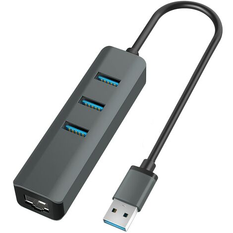 VAKOSS HUB USB 3.0 + RJ45 ETHERNET TC-4502X