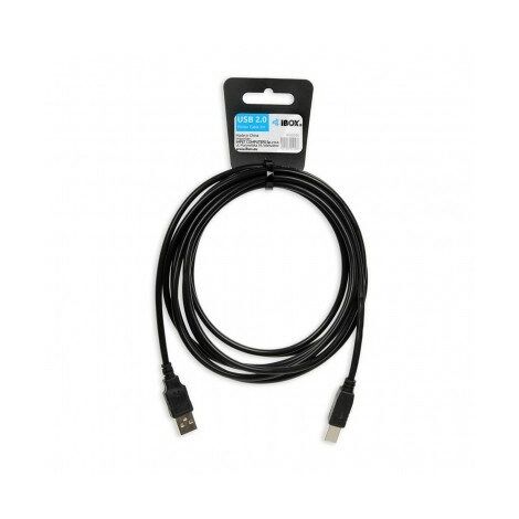 iBox IKU2D câble USB 3 m USB 2.0 USB A USB B Noir