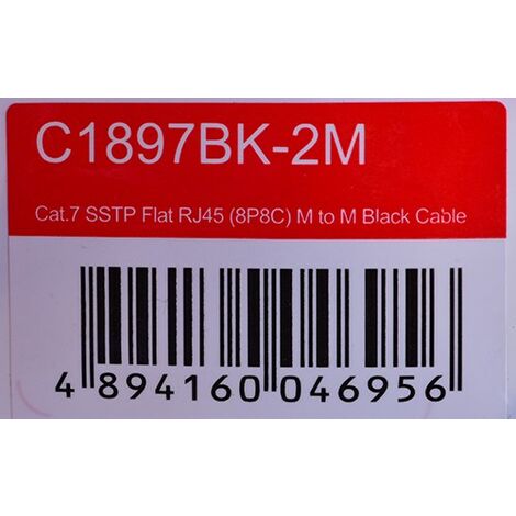 CÂBLE UNITEK RJ-45, 2m, C1897BK-2M