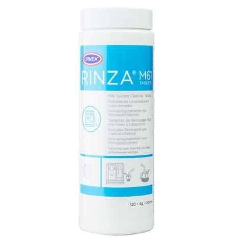 Urnex Rinza Tablets M61 Comprimés de nettoyage pour mousseur 120 pièces