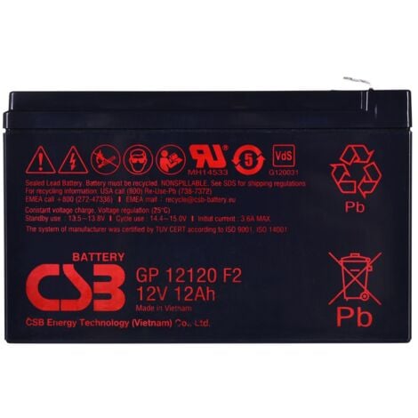 Batterie CSB GP12120F2 12V 12Ah