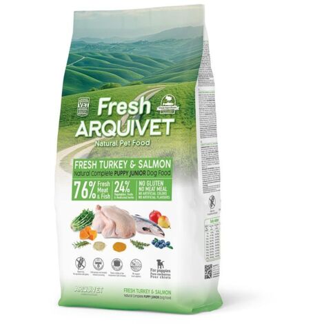 ARQUIVET Fresh Puppy Dinde et Saumon - croquettes semi-humides pour ...
