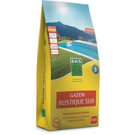 Gazon - BHS - Rustic South Lawn - 5 kg - Résistant aux conditions ...