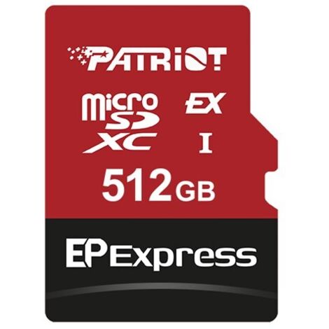 Patriot EP Micro SDXC Express 512 Go 800/600 Mo/s U3