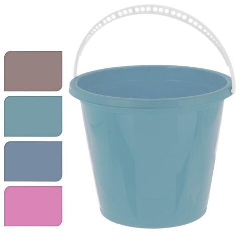 Seau avec poignée robuste 5L, couleurs variées
