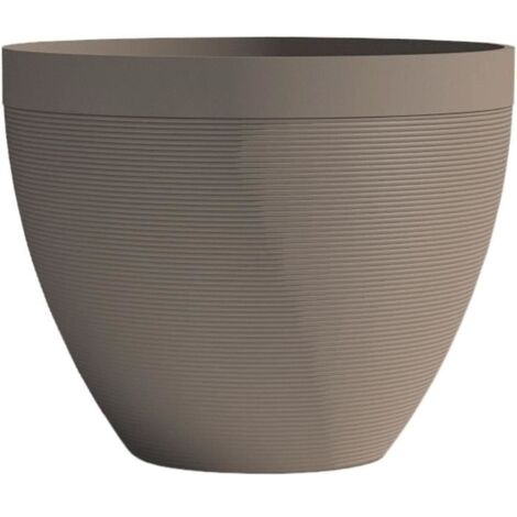 Pot de fleurs - GARDEN ID - Green Care Impact Taupe - 30 x 26 cm ...