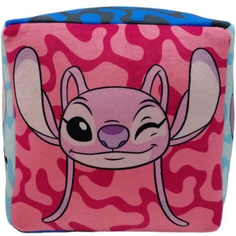 Coussin premium - Cube - Lilo & STITCH - Microfibre - 25 x 25 x 25 cm