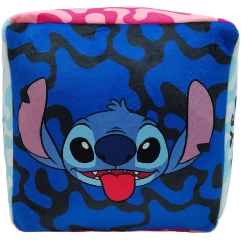 Coussin premium - Cube - Lilo & STITCH - Microfibre - 25 x 25 x 25 cm
