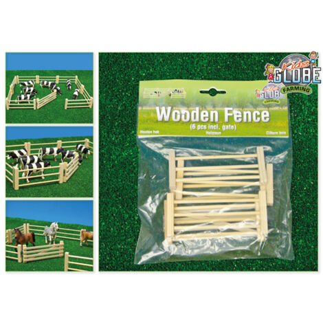 Kids Globe Farming Houten Afrastering 6-delig