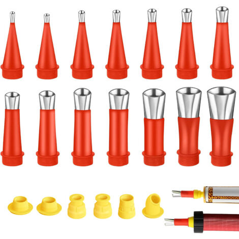 Acier Inoxydable Calfeutrage Buse Applicateur, 19PCS d'outils de Buse ...