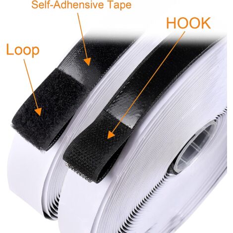 Scratch Autocollant, Bandes Auto-agrippantes Auto-Adhésives,10 m x 20 ...