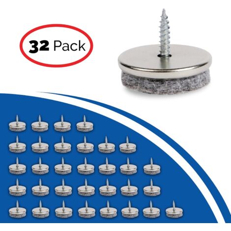 Patins Meubles - 32 Pack Patin De Chaise, 28mm Diameter Patin Chaise ...