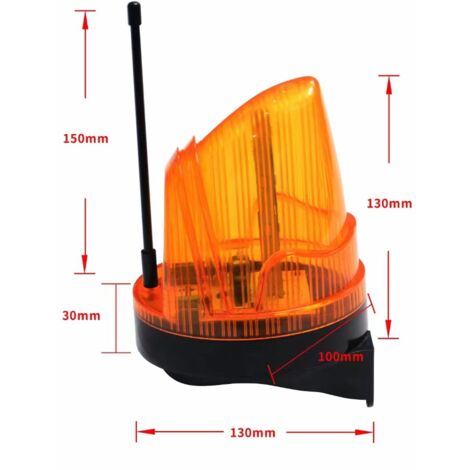 Lampe clignotante et accessoires pour motorisation,Clignotant Portail ...