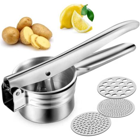 Manual Potato Ricer, Thickening Stainless Steel Potato Press, Spaghetti ...
