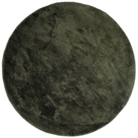 Tappeto Rotondo Miami, Poliestere, Verde, 160x160x1 cm