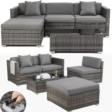 Rattan modular sofa set store