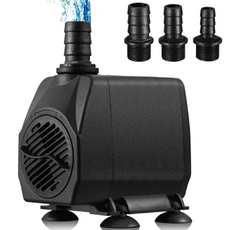 60 W Tauchwasserpumpe, 3000 l/h Aquariumpumpe, einstellbare Durchflussrate, Amphibien-Teichpumpe ...