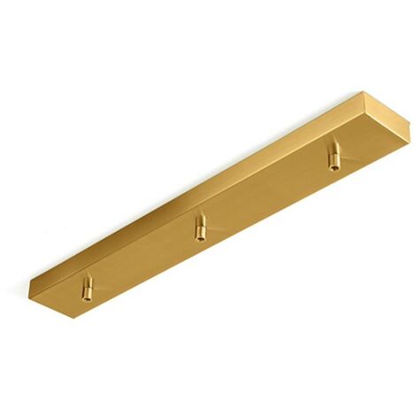 Rosone Multicavo 3 Fori In Metallo Ottone Brunito L60Cm