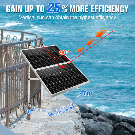 ECO-WORTHY 45-inch Adjustable Solar Panel Tilt Mounting Bracket with Foldable Tilt Legs,Support ...