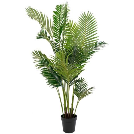 Plante Artificielle Areca, Polyéthylène, Polyester, Ciment, Vert ...