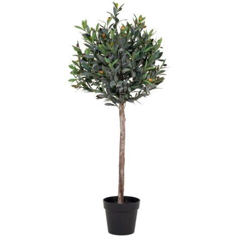 Plante Artificielle Olivier, Polyéthylène, Polyester, Ciment, Vert ...