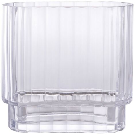 Vase Décoratif Johan, Verre, Transparent, 9x20x19,5 cm